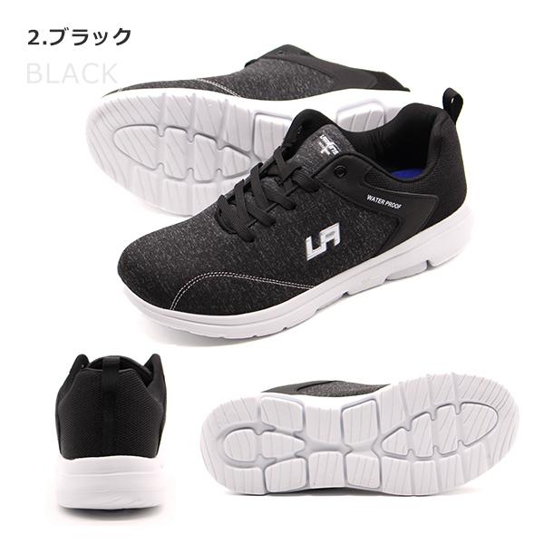 LARKINS スニーカー メンズ 靴 黒 ブラック グレー 防水 雨 軽量 軽い おしゃれ ランニング ウィーキング ジム 高校生 通学 通勤 L-682 : シューズベースYahoo!店 ...