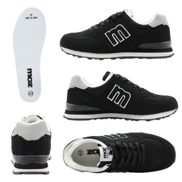 moz モズ スニーカー レディース 靴 黒 ブラック ピンク 青色 ブルー カジュアル 北欧 可愛い おしゃれ かっこいい シンプル 人気 疲れない MZ-6208 : シューズベース ...