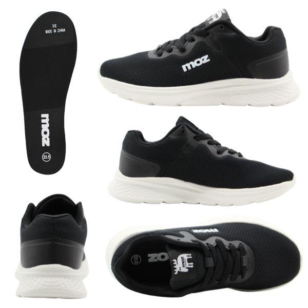 moz モズ スニーカー レディース 靴 黒 ブラック 緑 カーキ 赤 ワイン 軽量 軽い 厚底 おしゃれ かわいい カジュアル シンプル 疲れない 歩きやすい MZ-6209 : シューズ ...