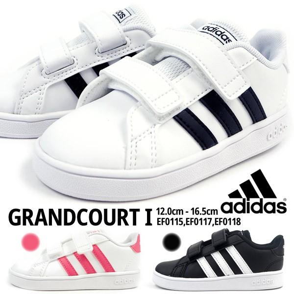 adidas アディダス スニーカー GRANDCOURT I グランドコート EF0115 EF0117 EF0118 キッズ : シューズ ...