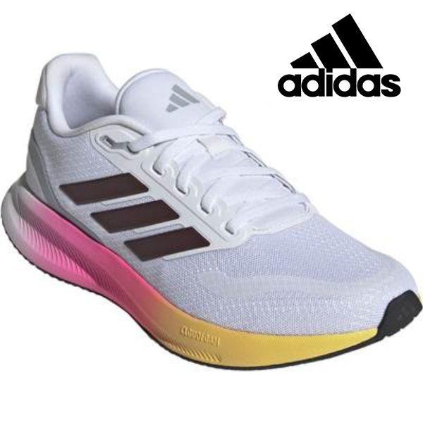 adidas アディダス スニーカー レディース 靴 ホワイト 白色 ランニングシューズ ウォーキング スポーツ 運動 通気性 ランファルコン ...