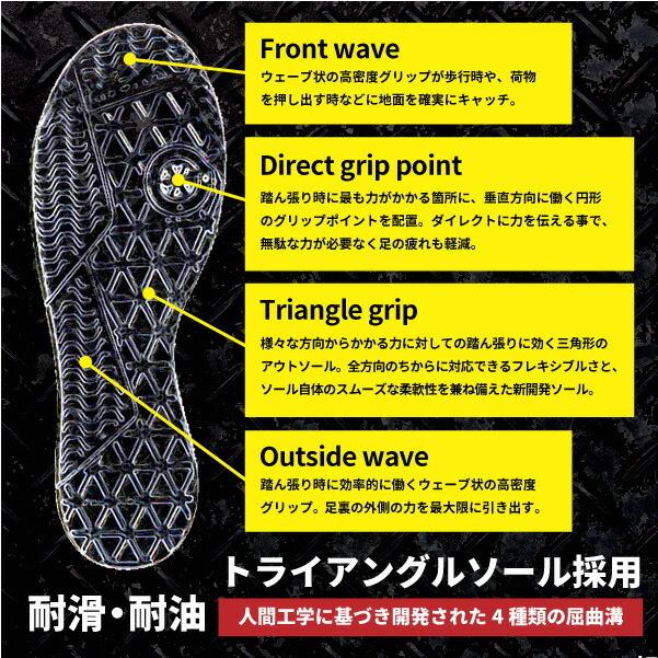 AIRWALK エアウォーク プロスニーカー 安全作業靴 軽量プロテクティブスニーカー AW-640 メンズ JSAA規格B種 ミッドカット ...