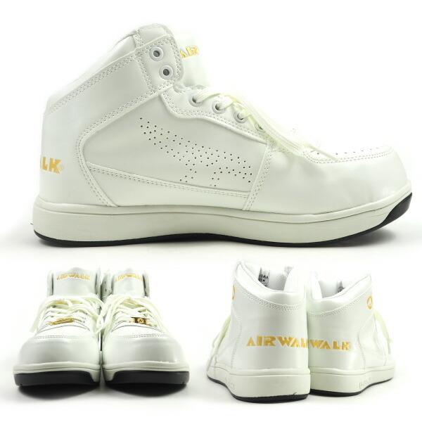 AIRWALK エアウォーク プロスニーカー 安全作業靴 軽量プロテクティブスニーカー AW-640 メンズ JSAA規格B種 ミッドカット ...