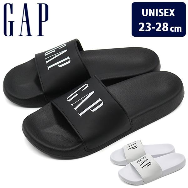 GAP ギャップ サンダル メンズ レディース 靴 黒 ブラック 白 ホワイト おしゃれ シンプル ブランド 人気 軽量 軽い 疲れない ロゴ 夏 滑りにくい GPU12325 : シューズ ...