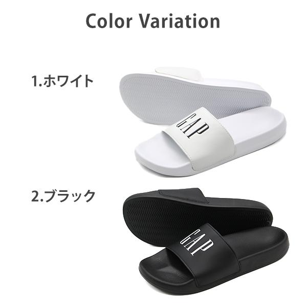 GAP ギャップ サンダル メンズ レディース 靴 黒 ブラック 白 ホワイト おしゃれ シンプル ブランド 人気 軽量 軽い 疲れない ロゴ 夏 滑りにくい GPU12325 : シューズ ...