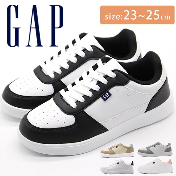 GAP スニーカー レディース 靴 シューズ 白 ホワイト 黒 ブラック 灰色 グレー コートスニーカー 通勤 通学 仕事 履きやすい 人気 ブランド ギャップ GPU12402 : シューズ ...