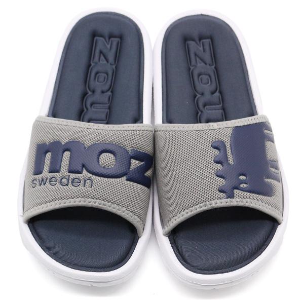 モズ サンダル メンズ 靴 快適 柔らかい 低反発 スライドサンダル シャワーサンダル アフターサンダル 軽量 夏 海 黒 ブラック グレー ネイビー moz MZ-3823 ...