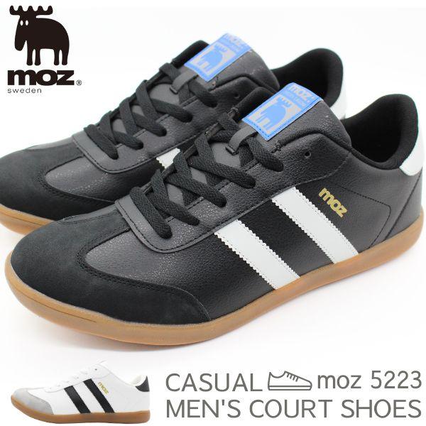 モズ スニーカー メンズ 靴 黒 白 ブラック ホワイト 軽量 軽い おしゃれ かっこいい カジュアル クッション性 疲れない 滑らない moz 5223 : moz5223 : シューズ ...