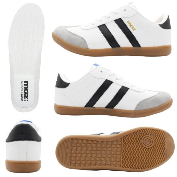 モズ スニーカー メンズ 靴 黒 白 ブラック ホワイト 軽量 軽い おしゃれ かっこいい カジュアル クッション性 疲れない 滑らない moz 5223 : moz5223 : シューズ ...