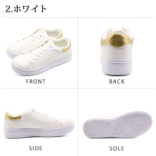 スニーカー レディース 靴 黒 ブラック 白 ホワイト ゴールド 厚底 軽量 軽い おしゃれ GReeN FACTORY グリーン ファクトリー GF5-030 : シューズベース Yahoo ...