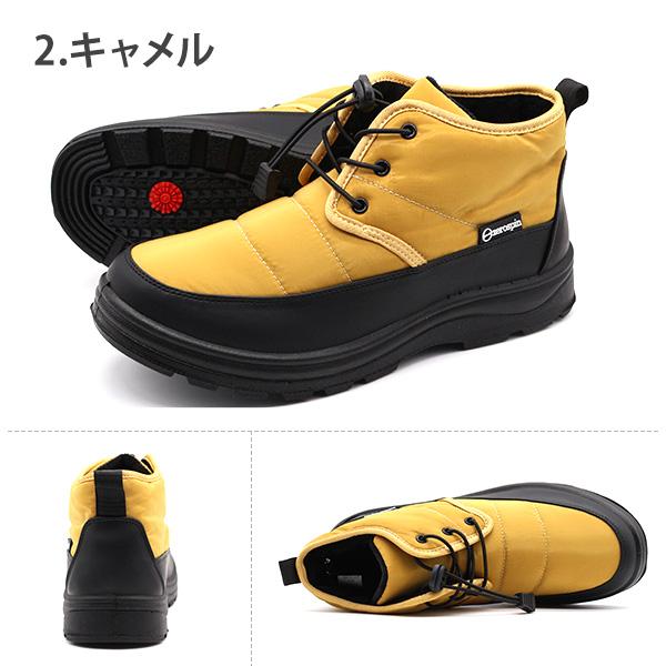 冬物最終特価 ブーツ メンズ 長靴 ショートブーツ 黒 ブラック グレー 防滑 防水 あたたかい レインブーツ ダウンブーツ ボア ゼロスピン ZEROSPIN ZS-005M : シューズ ...