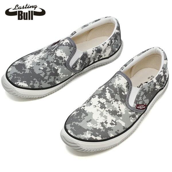 カモフラージュ ワーキングシューズ Lasting Bull ラスティングブル LB-013 普段履き 作業用靴 軽量 メンズ 福山ゴム工業 ...
