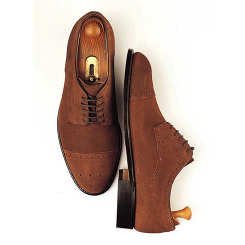 ES-31セミブローグダービー／宮城興業オーダーメイドシューズ／ラウンドトゥ : shoescreate - 通販 - Yahoo!ショッピング