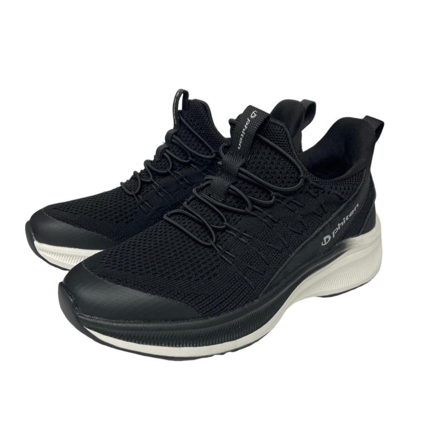 Phiten スニーカー ファイテン PHL001 ブラック レディース スリッポン ウォーキング 歩きやすい : シューズDYヤフー店 - 通販 - Yahoo!ショッピング