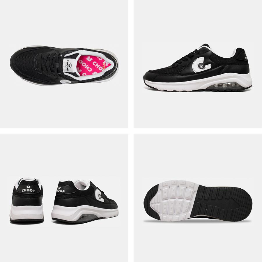 CHOOP 【シュープ】CHOOP レディースエアソールスニーカー CP-003 ブラック ホワイト カラフル 黒 白 スポーティ ローカット : シューズパーラーYahoo!店 - 通販 ...