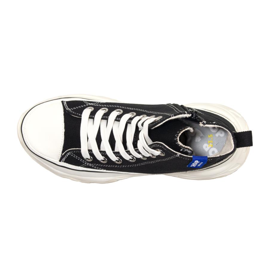 【シュープ】CHOOP レディース厚底ハイカットスニーカー CP-009 ダッドスニーカー ブラック ホワイト 黒 白 キャンバス ハイカット : 139009 : シューズパーラーYahoo ...