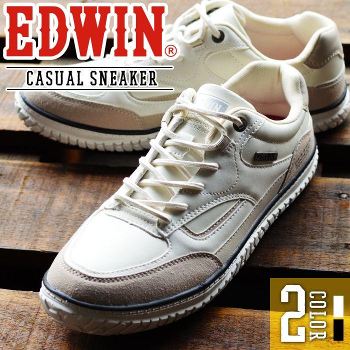 EDWIN エドウィン スニーカー メンズ 軽量 ウォーキングシューズ カジュアルシューズ 屈曲 防滑 カジュアルスニーカー 男性 靴 紳士靴 メンズシューズ : ShoeSquare シュー ...