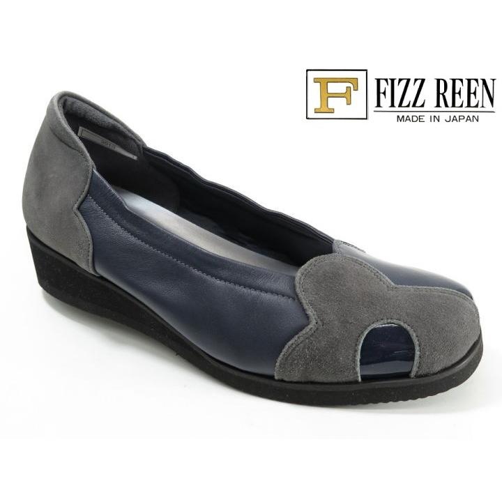 FIZZ REEN No.3010 幅広4Eやわらか本革パンプス 送料無料[ネイビー] : fizz301011 : 横浜シューズショップカメヤ - 通販 - Yahoo!ショッピング