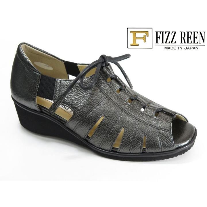 FIZZ REEN No.2750 軽量本革サマーカジュアルシューズ 送料無料[黒メタリック] : 横浜シューズショップカメヤ - 通販 - Yahoo!ショッピング