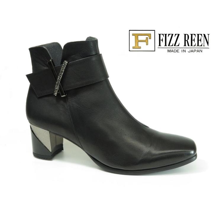 FIZZ REEN No.2503 エレガント本革ブーツ 送料無料[黒スムース] : 横浜シューズショップカメヤ - 通販 - Yahoo!ショッピング