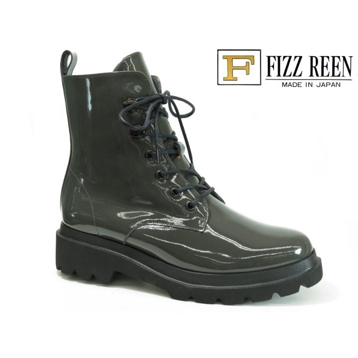 FIZZ REEN No.2540 本革エナメルエンジニアブーツ 送料無料[グレーエナメル] : 横浜シューズショップカメヤ - 通販 - Yahoo!ショッピング