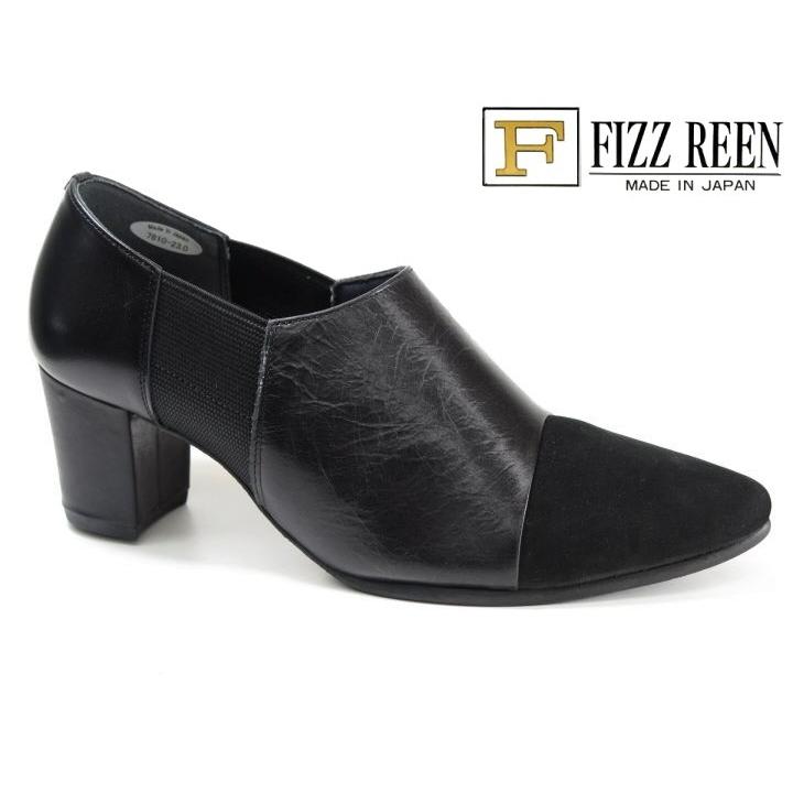 FIZZ REEN No.7810 ポインテッドトゥ本革パンプス 送料無料[黒コンビ] : 横浜シューズショップカメヤ - 通販 - Yahoo!ショッピング