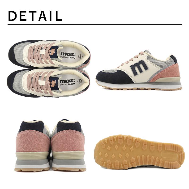 moz スニーカー レディース 軽い 疲れない モズ 靴 おしゃれ 白 黒 歩きやすい MZ10255 : シューズストア リオデート mens - 通販 - Yahoo!ショッピング