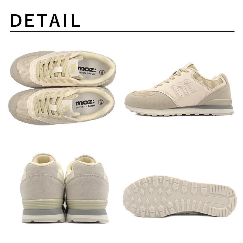 moz スニーカー レディース 軽い 疲れない モズ 靴 おしゃれ 白 黒 歩きやすい MZ10255 : シューズストア リオデート mens - 通販 - Yahoo!ショッピング