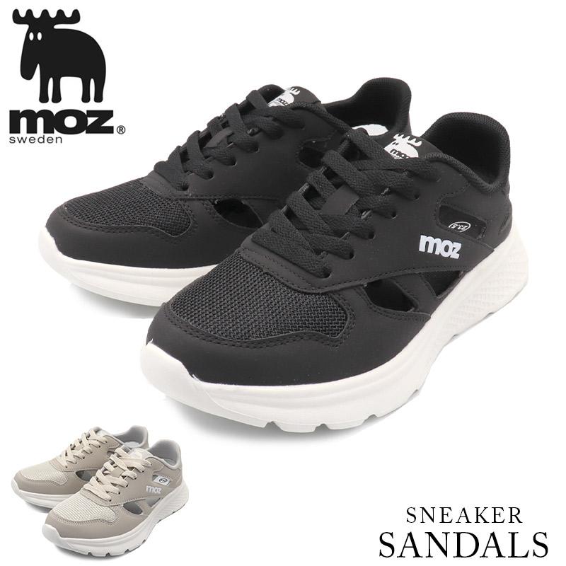 moz スニーカー サンダル レディース モズ 厚底 おしゃれ 白 黒 疲れない 軽い ウォーキング 歩きやすい メッシュ 軽量 MZ6207 : シューズストア リオデート mens ...