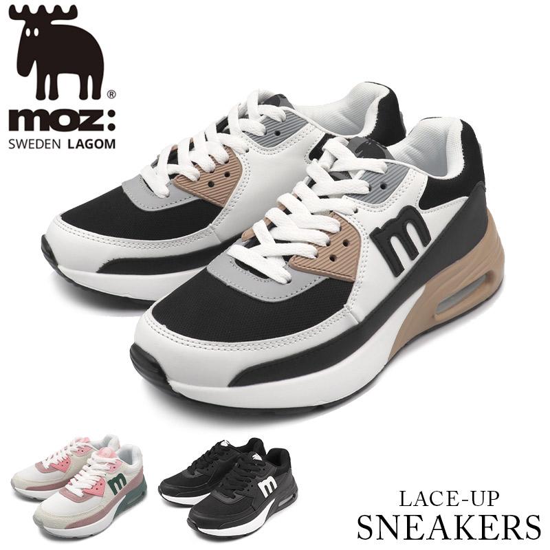 レディース スニーカー 厚底 moz モズ スリッポン 軽量 通勤通学 ウォーキング 黒 エアクッション : mz803 : シューズストア リオデート mens - 通販 - Yahoo ...