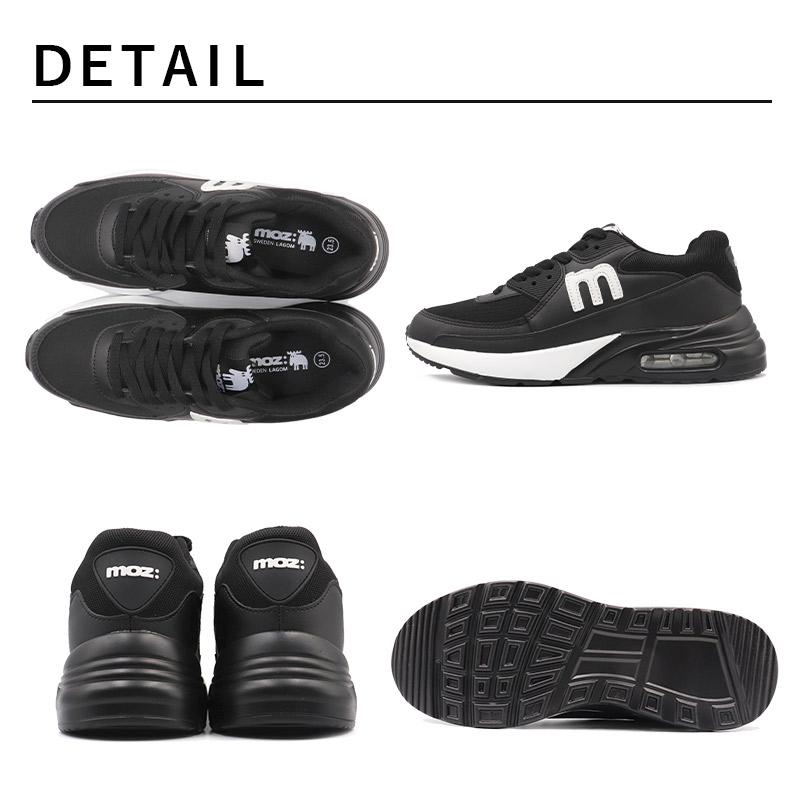 レディース スニーカー 厚底 moz モズ スリッポン 軽量 通勤通学 ウォーキング 黒 エアクッション : mz803 : シューズストア リオデート mens - 通販 - Yahoo ...