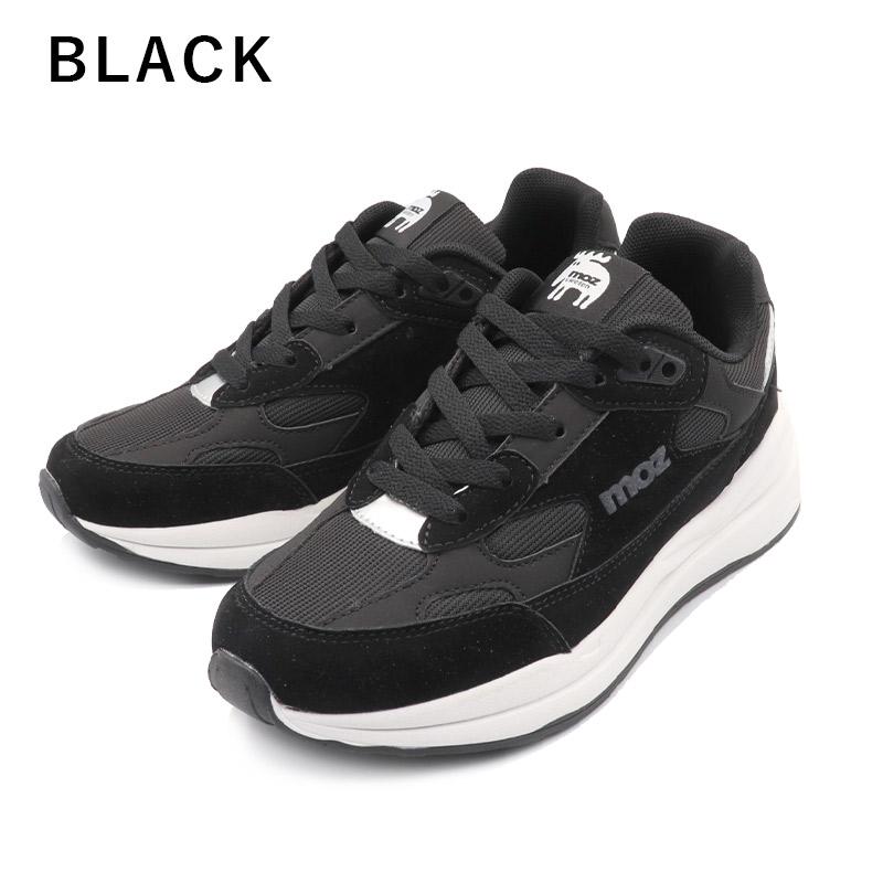 スニーカー レディース moz モズ 厚底 おしゃれ 白 黒 疲れない 軽い 30代 40代 50代 ウォーキング 歩きやすい MZ6212 : mz6212 : シューズストア リオデート ...