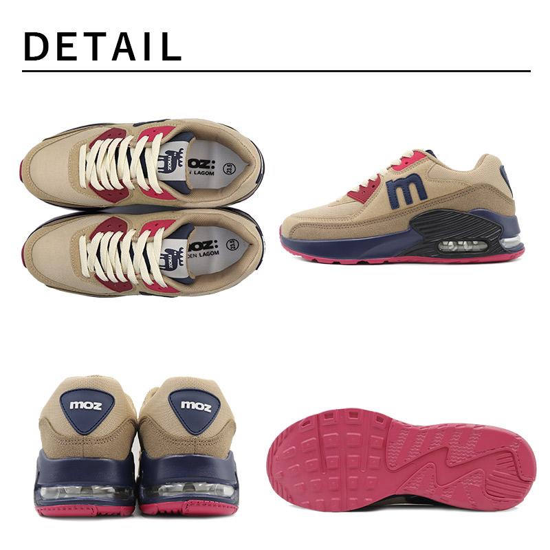 moz スニーカー レディース 厚底 疲れない 軽量 歩きやすい おしゃれ モズ 白 黒 30代 40代 50代 ウォーキング MZ828 : シューズストア リオデート - 通販 ...