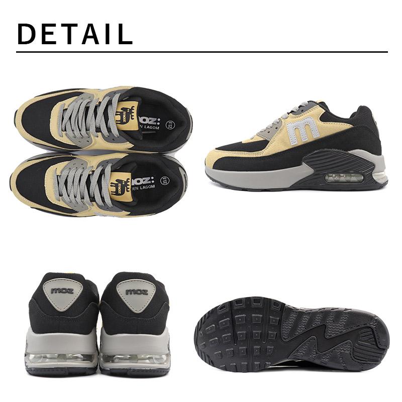 moz スニーカー レディース 厚底 疲れない 軽量 歩きやすい おしゃれ モズ 白 黒 30代 40代 50代 ウォーキング MZ828 : シューズストア リオデート - 通販 ...