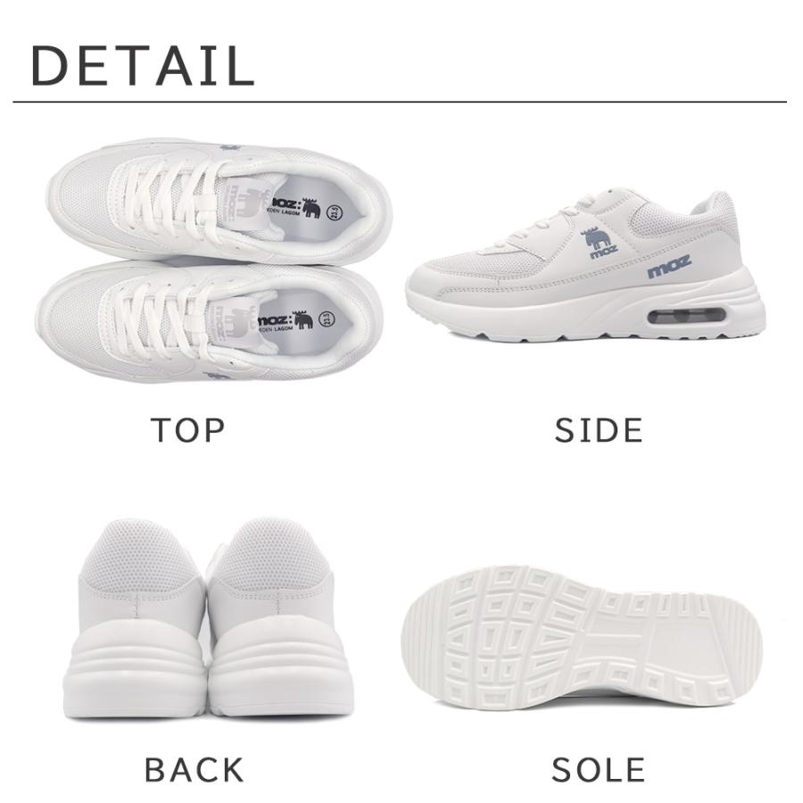 MOZ モズ レディース スニーカー MZ3367 エアークッション 厚底 ローカット : mz3367 : シューズストアLuckStock - 通販 - Yahoo!ショッピング