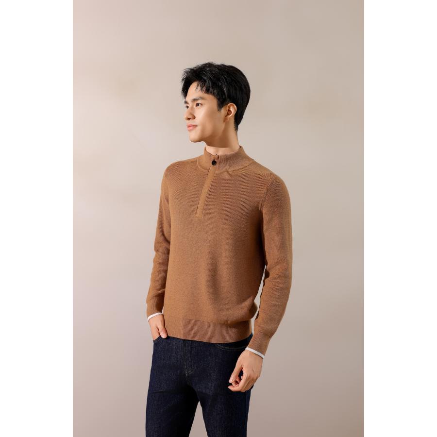 SHOKAY（ショーケイ) ショトン・レイヤーカラープルオーバー（コットンヤク、ブラウン) : am-sw-dp-dbn : SHOKAY ...