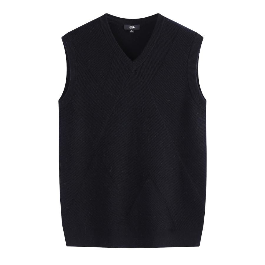 SHOKAY（ショーケイ) メンズ・Vネックベスト(ブラック、ヤクウール) : am-vs-rv-no : SHOKAY - 通販 ...