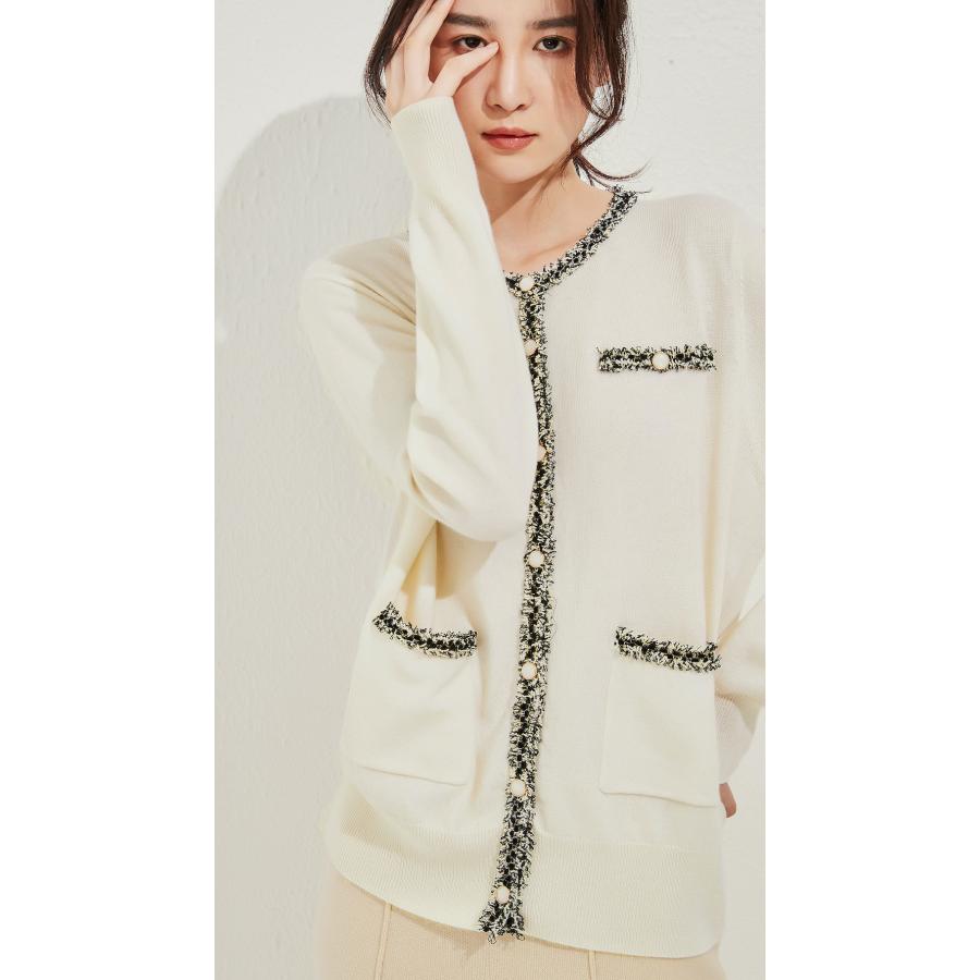 SHOKAY（ショーケイ) パリジャンヌ・カーディガン（オフホワイト、ヤクウール) : SHOKAY - 通販 - Yahoo!ショッピング