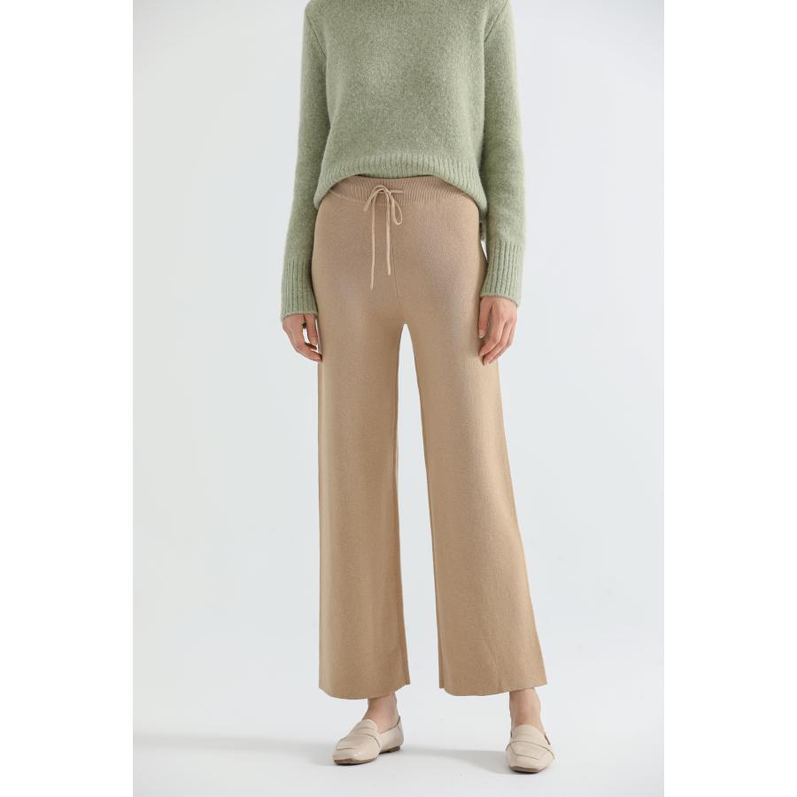 SHOKAY(ショーケイ) ポーラージャニー・ニットパンツ (キャメル、コットンヤク素材) : SHOKAY - 通販 - Yahoo!ショッピング