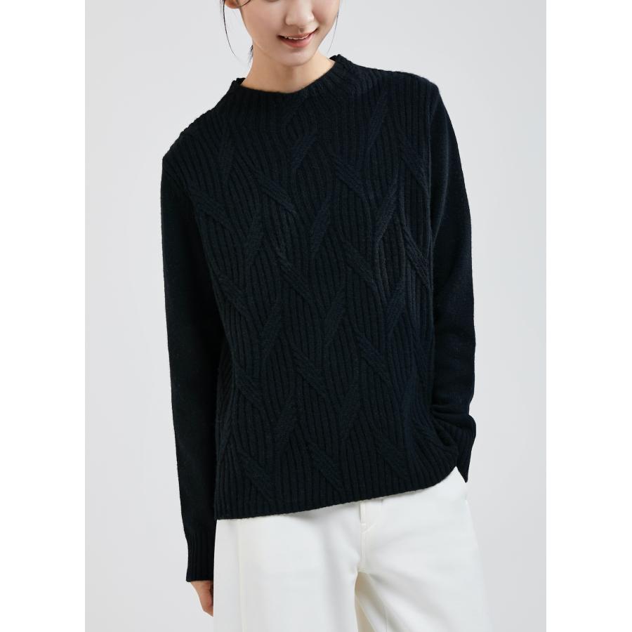 SHOKAY(ショーケイ)ウィメンズ・ヒマラヤケーブル・ セーター(ヤクウール、ブラック) : SHOKAY - 通販 - Yahoo!ショッピング