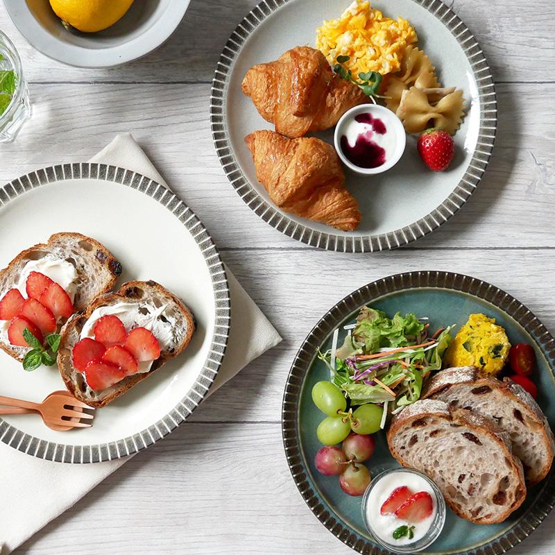 MARLEマルレ 6点食器セット 一人用 送料無料食器セット 単身 引越し 新生活 お皿 おしゃれ モダン カレー皿 パスタ皿 小皿 中皿 大皿 プレート ボウル 十草 洋食 : EAST ...