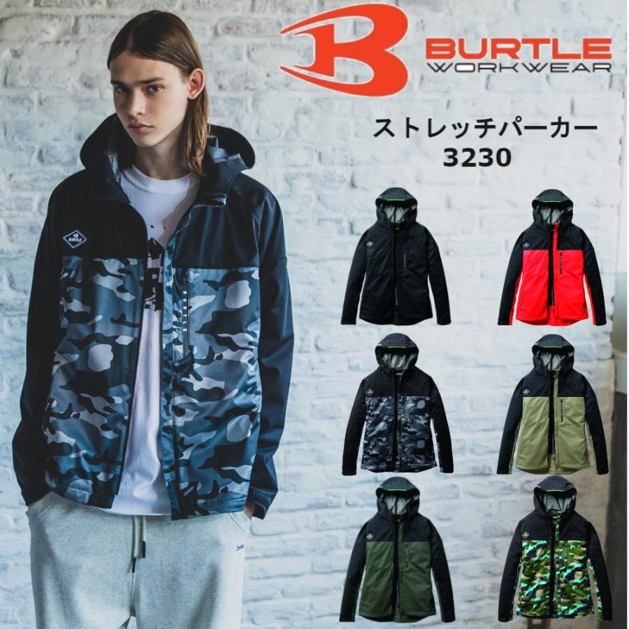 BURTLE バートル ストレッチパーカー（ユニセックス）3230 BURTLE-3230 S-Xl : burtle-3230 : 職人ジャパン - 通販 - Yahoo!ショッピング
