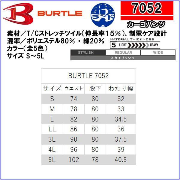 通年対応カーゴパンツ「バートル 7052」ストレッチ高密度ツイル : burtle7052 : 職人ランド - 通販 - Yahoo!ショッピング