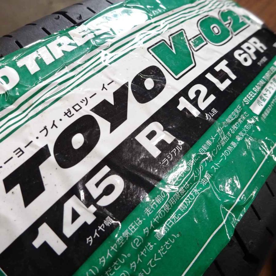 TOYO TIRES（トーヨータイヤ） 145R12×3.5J 6PR LT サマータイヤ＆鉄 4本SET トーヨー V-02e 2020年製 ...