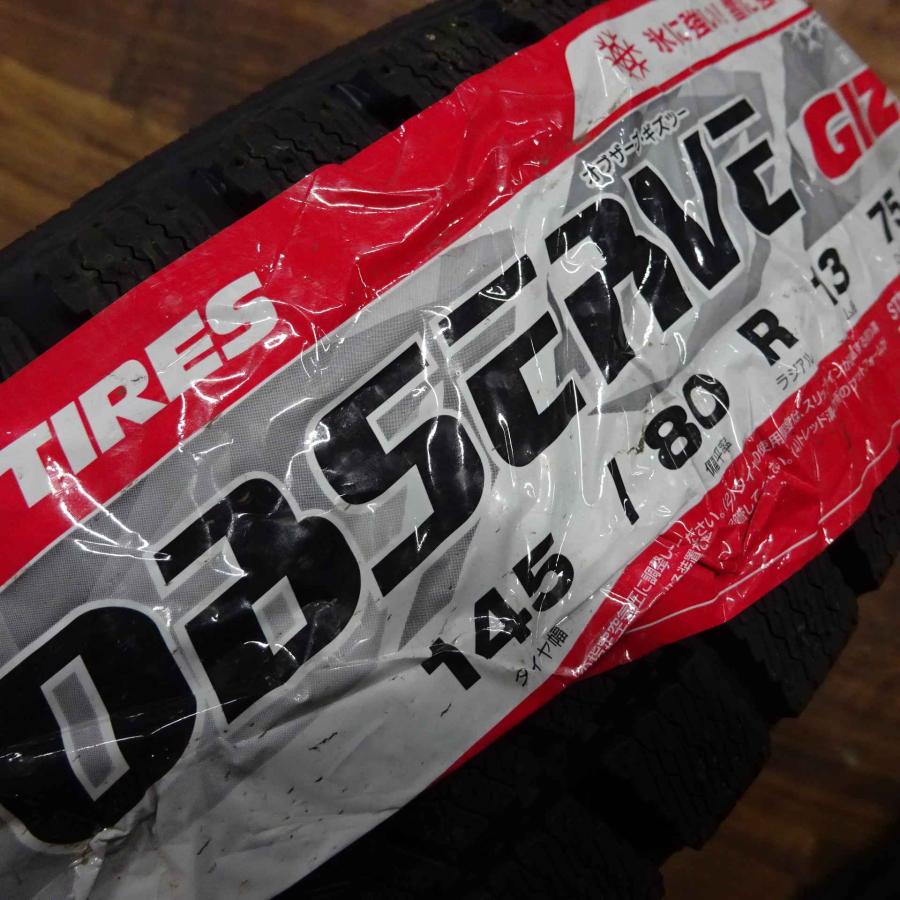 OBSERVE 145/80R13×4J 75Q スタッドレスタイヤ＆鉄 4本SET トーヨー オブザーブ GIZ2 2021年製 : 庄内タイヤ - 通販 - Yahoo!ショッピング