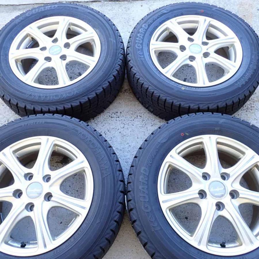 iceGUARD 冬 新品 2022年製 4本SET 会社宛 送料無料 195/65R15×6J 91T ヨコハマ アイスガード IG52C ...