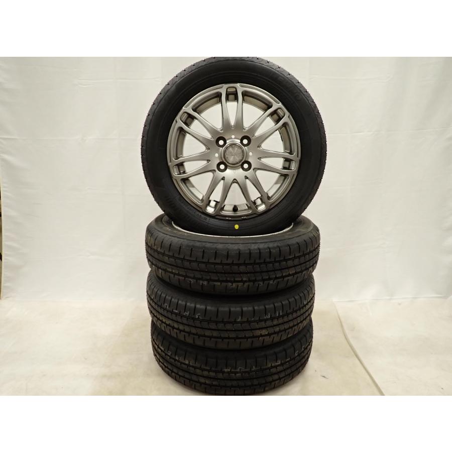 夏4本価格 新品 2025年製 会社宛 送料無料 155/65R14×4.5J 75H ブリヂストン ECOPIA NEWNO アルミ デイズ ...