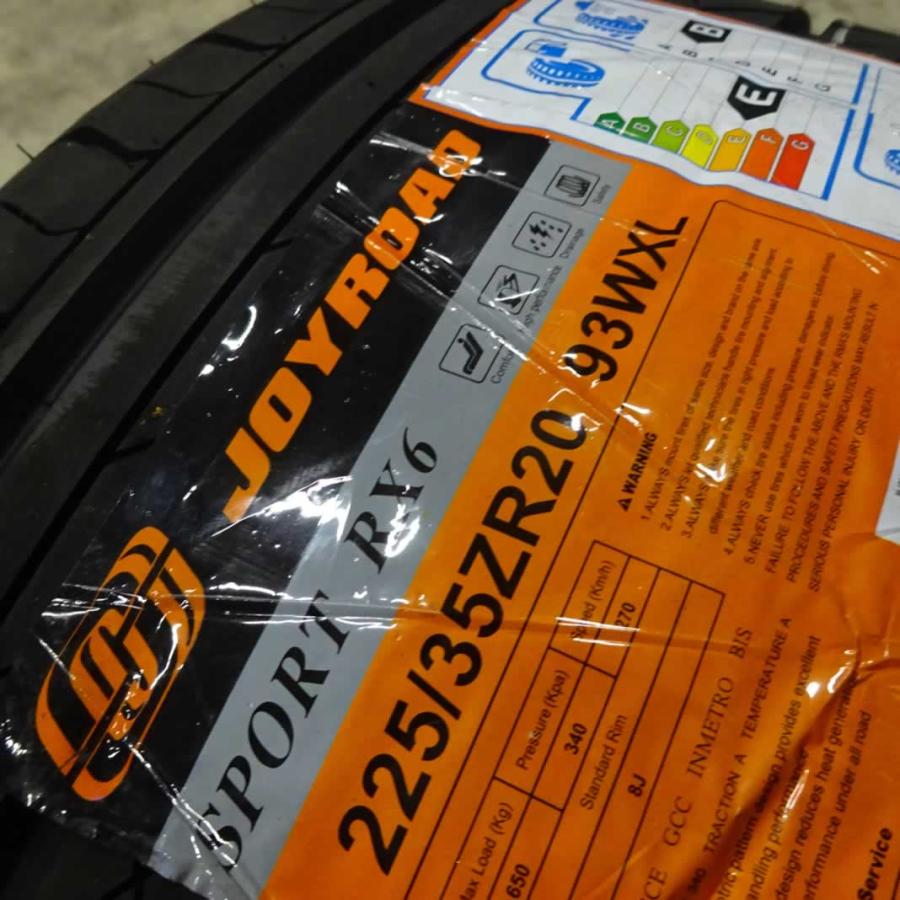 夏新品2021年製 1本 会社宛 送料無料 225/35ZR20 93W JOYROAD SPORT RX6 NO,E2365 :E2365 ...