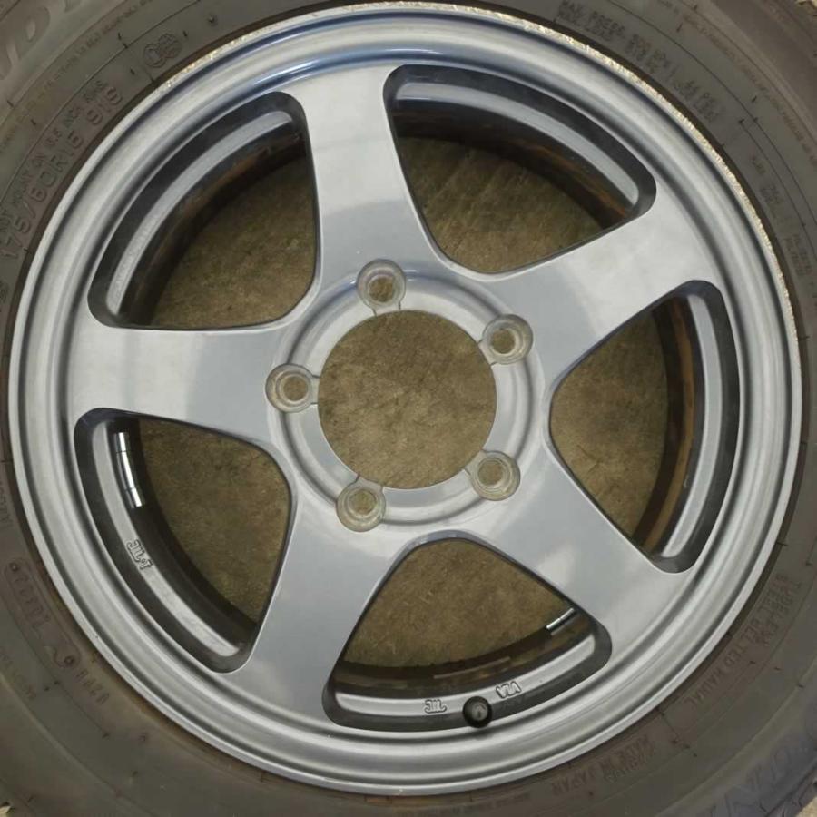 夏4本SET 会社宛 送料無料 175/80R16×5.5J 91S ダンロップ グラントレックPT3 2022年製 アルミ AZオフロード ジムニー JB64 JB23 NO,E2757 ...