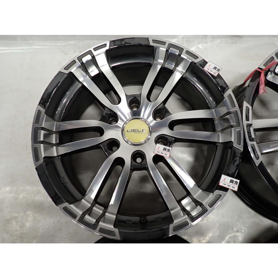 4本SET 会社宛 送料無料 18×7.5J FLEX DELF 02 アルミ ホイール 6穴 PCD 139.7mm +35 ハブ径106mm ハイエース 店頭交換OK 特価！NO ...